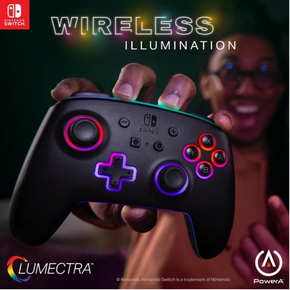 Nuovo controller PowerA con Lumectra RGB per Switch
